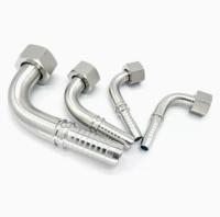 China Female Connection Galvanized Sheet 90 Elbow Hydraulic Hose Connectors and Fittings 20491 for sale