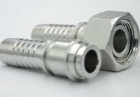 China Galvanized Sheet Connection Female 24 Degree Cone O-Ring Heavy Type Straight Hose Fittings 1/4