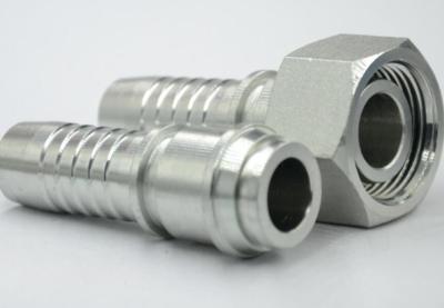 China Galvanized Sheet Connection Female 24 Degree Cone O-Ring Heavy Type Straight Hose Fittings 1/4