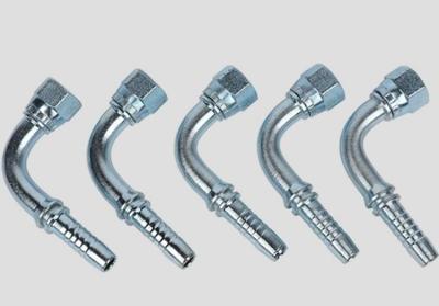 China Pipe Lines Connect Hydraulic Crimping Hose Fittings American Thread Jic 74 Cone Seal 90 Elbow 26791 for sale