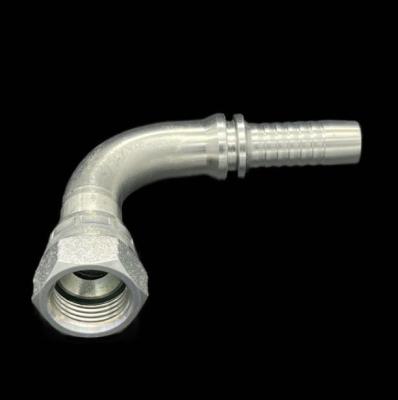 China Long Working Life Jic 37 Elbow Two Piece Crimp Hose Fitting for 1sn/2sn/4sp Hose Fjx90 for sale