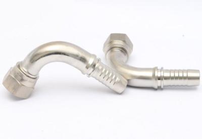 China American Jic Female 74 Cone 90 Elbow Hydraulic Hose Ferrule End Fittings Pipe Adapter for sale