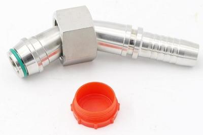 China Long Working Life Carbon Steel Ss 45 Degree Elbow Female Metric Hydraulic Hose Fitting for sale