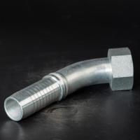 China Stainless Steel Hydraulic Elbow Pipe Hose Fittings Metric for Crimping Pressing 20441 for sale