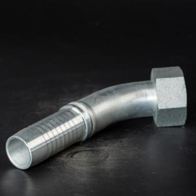 China Stainless Steel Hydraulic Elbow Pipe Hose Fittings Metric for Crimping Pressing 20441 for sale