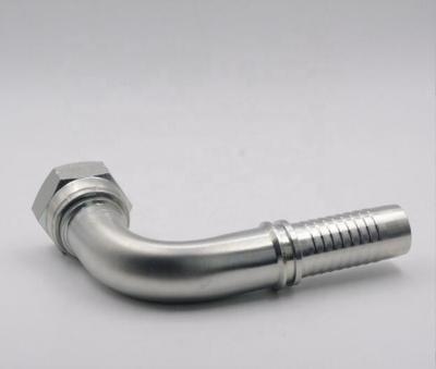 China 90 Degree Bsp Female 60 Degree Cone 22691 Hydraulic Nipple Hose Connector Combination Joint Fittings for sale