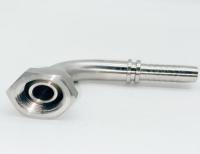 China Galvanized Sheet Hydraulic Hose Fittings Stainless Steel Single Hex 90 Degree Bsp 22691 for sale