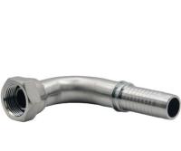 China Stainless Steel 90 Degree BSP Female 60 Degree Cone 22691 Hose Fitting Advantage for sale