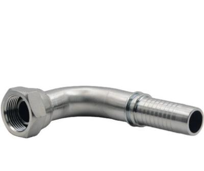 China Stainless Steel 90 Degree BSP Female 60 Degree Cone 22691 Hose Fitting Advantage for sale