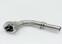 China Forged End Connection Hydraulic Hose Fittings Stainless Steel Single Hex 90 Degree Bsp for sale