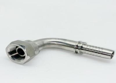 China Forged End Connection Hydraulic Hose Fittings Stainless Steel Single Hex 90 Degree Bsp for sale