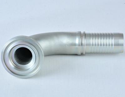 China 90 Degree SAE Flange 6000 Psi ISO 12151-3--SAE J516 High Pressure Hose Flange Fitting for sale