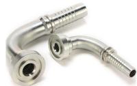 China Galvanized Sheet 90 deg Elbow SAE Flange 6000 Psi Hydraulic Pipe Hose Connection Fitting for sale