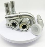 China High Pressure Stainless Steel Reusable Hydraulic Hose Fitting SAE Hose Flange 6000 PSI for sale