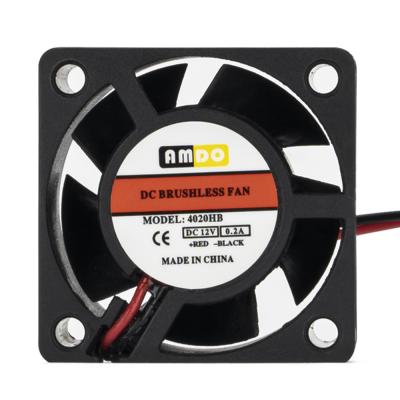 China New Industrial Fan 4020 5V, 12V, 24V Radiator Silent Fan for Low-vibration DC Axial Flow air Purifier Cooling Fan for sale