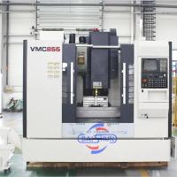China VMC550 Vertical Milling Center with 8000 RPM Spindle Speed and ±0.004mm Precision for Metal Cutting for sale