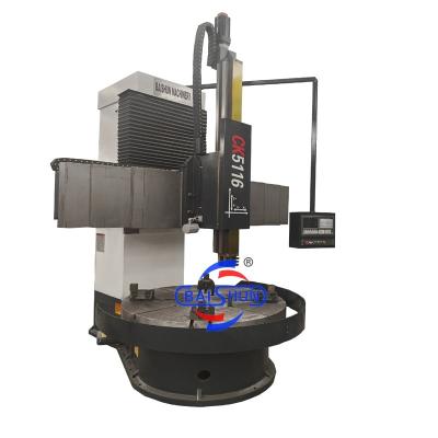 China CK5120 Single Column Conventional Vertical Lathe Machine CNC Heavy Cutting Lathe for sale