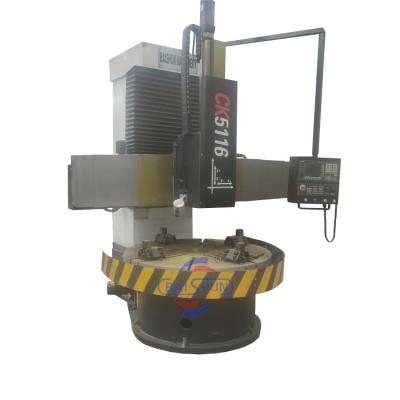 China CK5116 Single Column CNC Vertical Lathe Machine 1600mm Turning Diameter 30kW Motor for sale