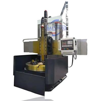 China Single Column CNC Vertical Lathe Machine With Boring Big Hole Atc Cnc Vtl Machine for sale