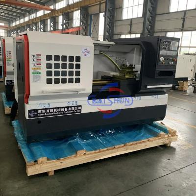 China Heavy Duty CNC Wheel Lathe Machine with 400-800mm Swing Capacity and ±0.015mm Positioning Accuracy for Industrial Manufacturing for sale