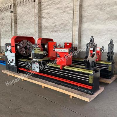 China Horizontal Parallel Mechanical Lathe Machine Iron Pipe Threading Lathe 1100mm Swing 600mm Bed Width for sale