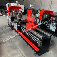 China Manual Gap Bed Horizontal Lathe High Speed Precision Brake Disc Lathe Machine for sale