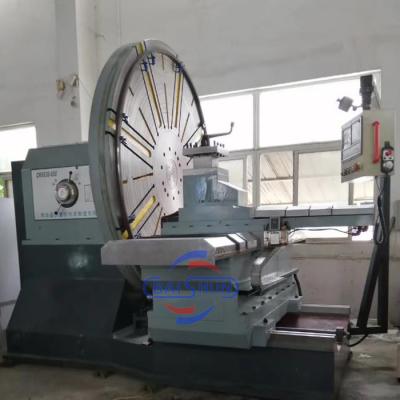China C6020 Big Head CNC Lathe for Shipyard Propeller Flange Turning 2000mm Diameter for sale