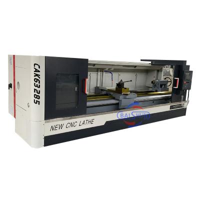 China BAISHUN CK6180 Flat Bed CNC Lathe Machine 150mm Tail Stock Center Travel 3000mm Workpiece for sale