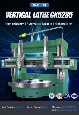 China Heavy Duty CNC Vertical Lathe Machine 2500mm Max Turning Diameter for Wind Power Parts for sale