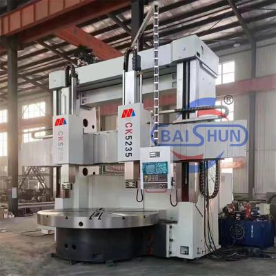 China 55000 kg CNC Vertical Lathe Machine 3500mm Turning Diameter ±0.003mm Repeatability for sale
