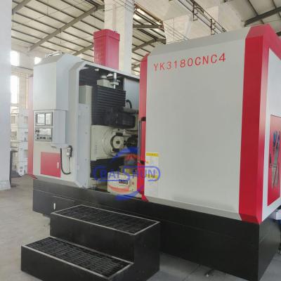 China CNC Vertical Gear Hobbing Machine YK3180G 10 Module for Metal Gear Cutting 800mm Max Diameter for sale