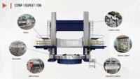 China Heavy Duty CNC Vertical Lathe Machine 2500mm Max Turning Diameter for Wind Power Parts for sale