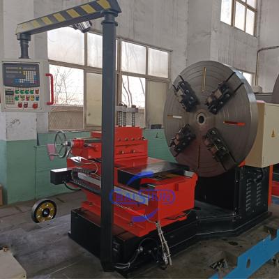 China Large Swing Horizontal CNC Lathe 3000 mm Turning Diameter for Flange Facing for sale