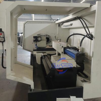China Fanuc CNC Pipe Threading Lathe QK1325 with 800mm Swing and 255mm Spindle Bore for 70-250mm Pipe Threading for sale