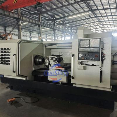 China QK1325 CNC Pipe Threading Lathe 800mm Swing 255mm Bore 11kW Motor for sale