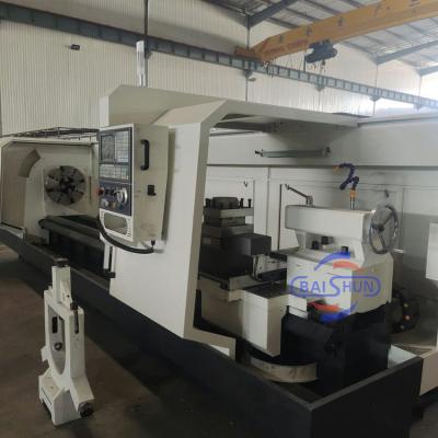 China QK1325X1500 CNC Pipe Threading Lathe 800mm Swing 1500mm Workpiece 255mm Spindle Bore for sale