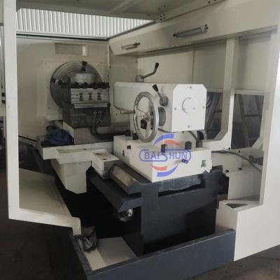 China QK1327X1500 Big Hole Pipe Threading Lathe Machine with 280mm Spindle Bore and 1500mm Work Length for sale