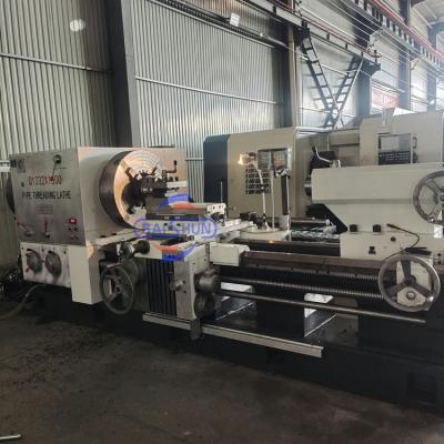 China QK1332 CNC Pipe Threading Lathe Machine 320mm Max Threading 15kW Spindle Motor for sale
