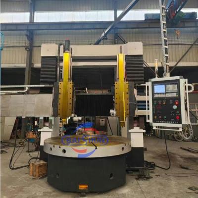 China CNC Double Column Vertical Lathe for Pump Valve Flange Cutting 2500mm Max Turning Diameter for sale