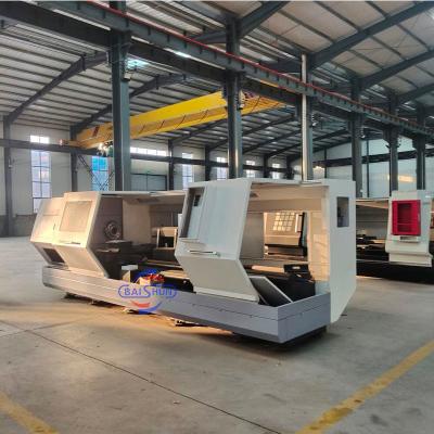 China Horizontal CNC Turning Lathe Machine 500mm Swing 1500mm Workpiece for sale