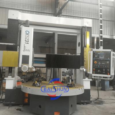 China Precision Double Column VTL CK5231 Heavy Duty CNC Vertical Lathe 3150mm Turning Diameter 1600mm Height for sale