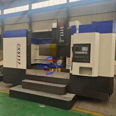 China Heavy Duty CNC Vertical Lathe Machine 5 Tons Max Load 30kw Spindle Motor Power for sale