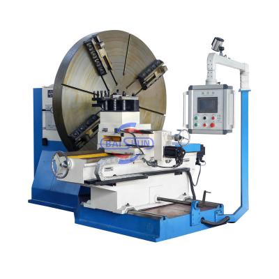 China 2500mm Max Turning Diameter Face Lathe Machine 2000mm Chuck 15kW Spindle Motor for sale