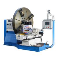 China Heavy Duty Floor Type Automatic Flange Processing Mechanical End Face Lathe 2500mm Machining Diameter for sale