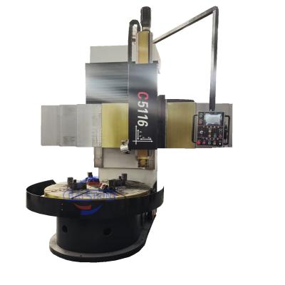 China Manual Vertical Lathe VTL Carousel Lathe for Precision Turning 800mm Max Turning Diameter for sale