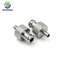 China SHOMEA Stainless Steel Precision Knurled Straight-Through Fitting for sale