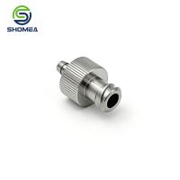 China SHOMEA Stainless Steel Precision Knurled Straight-Through Fitting for sale