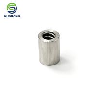China SHOMEA Stainless Steel Knurled Cylindrical Positioning Sleeve with Internal Thread for sale