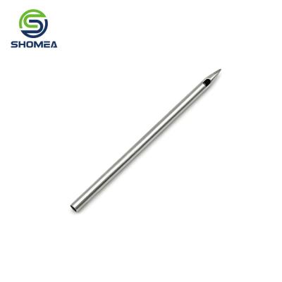 China SHOMEA Medical Grade Stainless Steel Side-Hole Pen-Tip Needle with 3 Equal Cutting Edges for sale