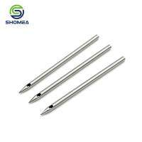 China SHOMEA Medical Grade Stainless Steel Side-Hole Pen-Tip Needle with 3 Equal Cutting Edges for sale